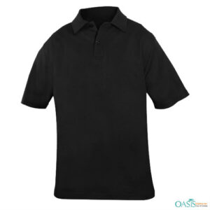 Black Polo Fire Department Shirt, Uniform Manufacturer USA